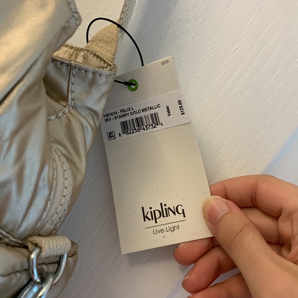 Kipling | Bags | Kipling Felix Metallic Gold Bag | Poshmark